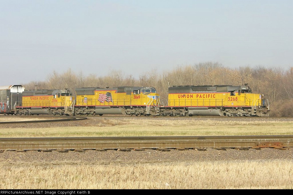 UP 3268 3849 and 3584